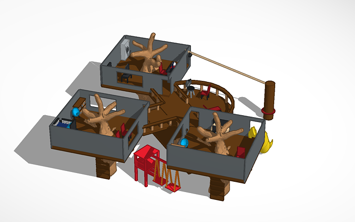 3D design Amazing Treehouse | Tinkercad