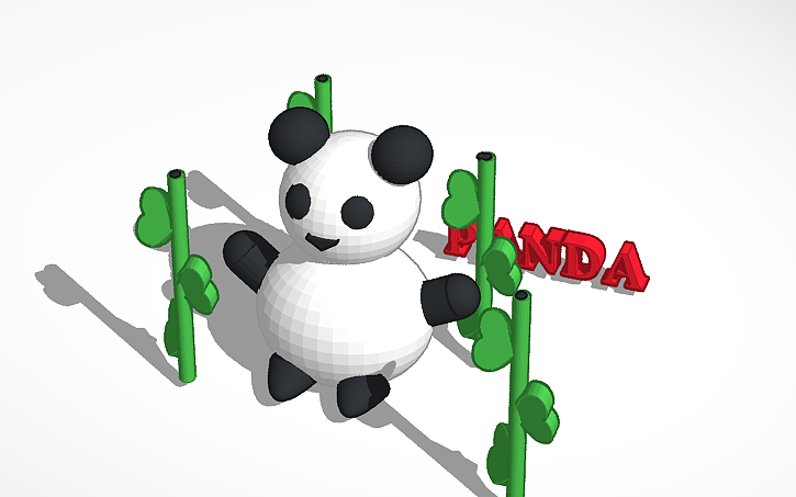3D design PANDA | Tinkercad