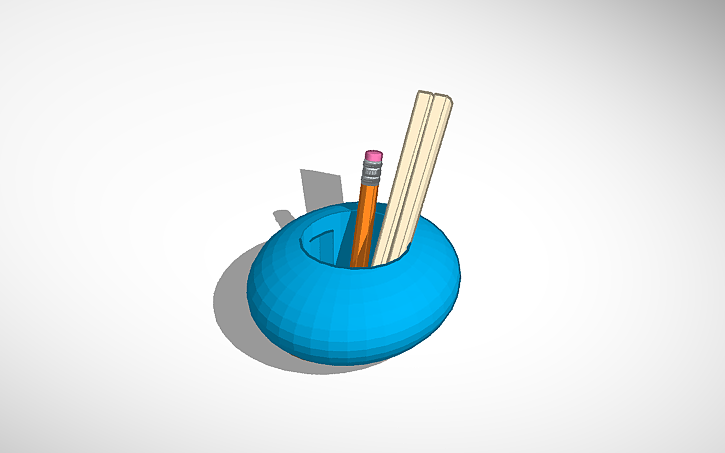 3D design a pencil holder? Idk | Tinkercad