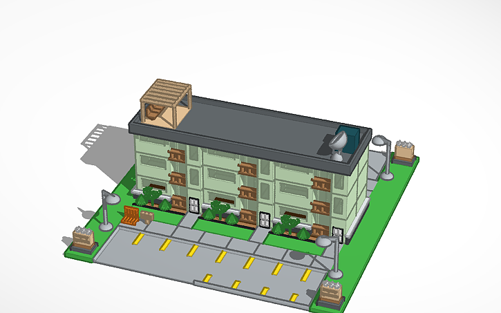 3D design JL Apartment Complex | Tinkercad