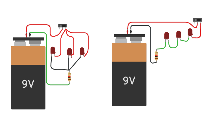 Circuit Design Parallel And Series Arrangement Tinkercad