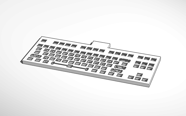3D design Mechanical Keyboard | Tinkercad
