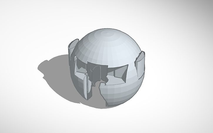 3D Design Mandalorian Helmet Tinkercad