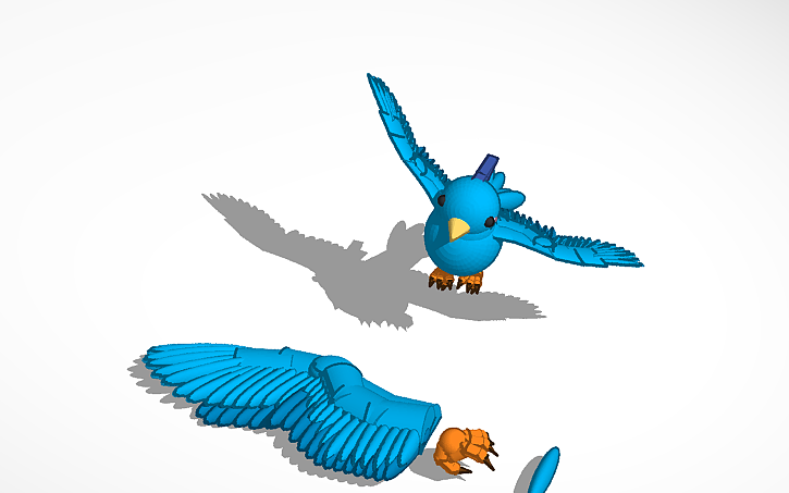 3D design Blue Bird | Tinkercad