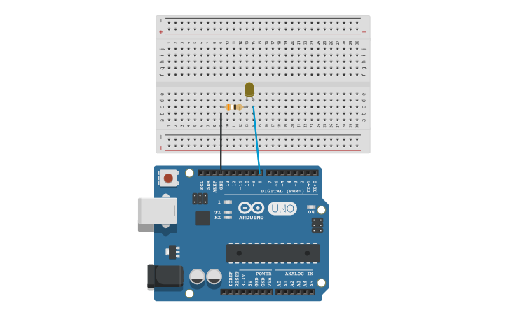 Circuit design Simulacion Bluetooth | Tinkercad