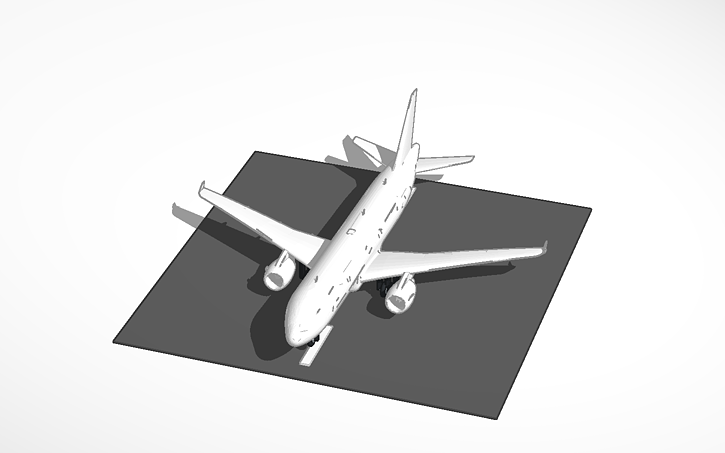 3D design Airbus A320 Plane Touchdown | Tinkercad