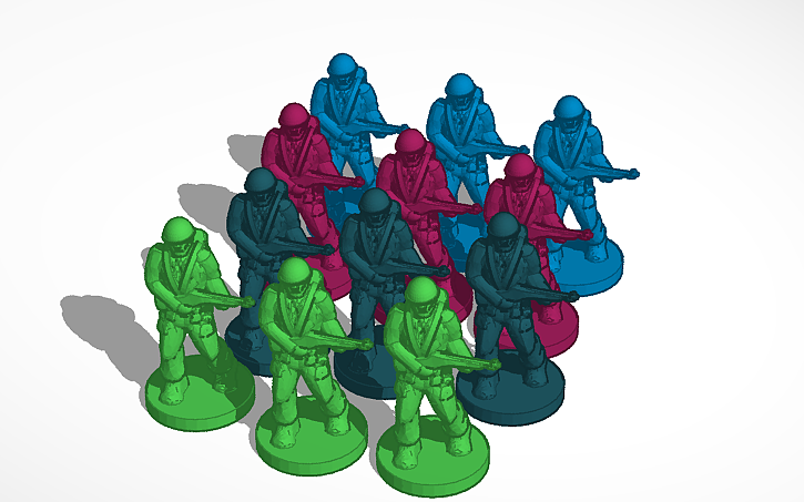 3D design Army men | Tinkercad