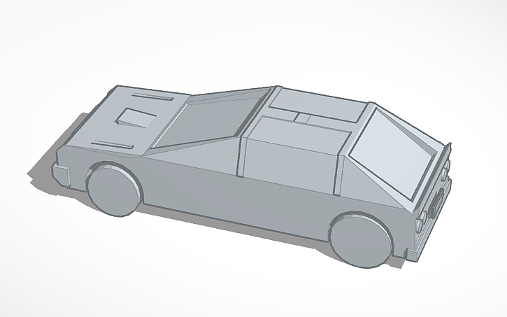 3D design Simple car | Tinkercad