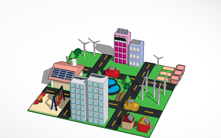 3D design Maryam's sustainable city | Tinkercad