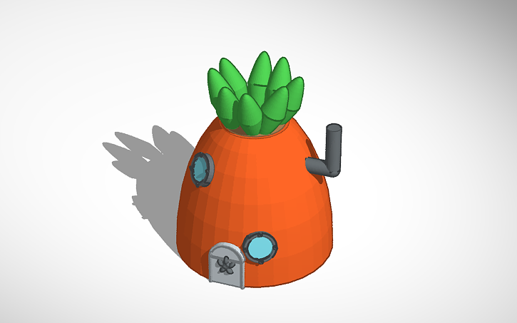 3D design Spongebob Squarepants"s House | Tinkercad