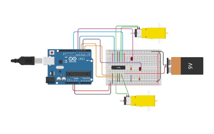 Circuit design Actividad practica | Tinkercad