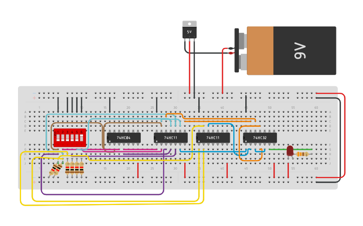 Circuit design Circuito - Combinacional | Tinkercad