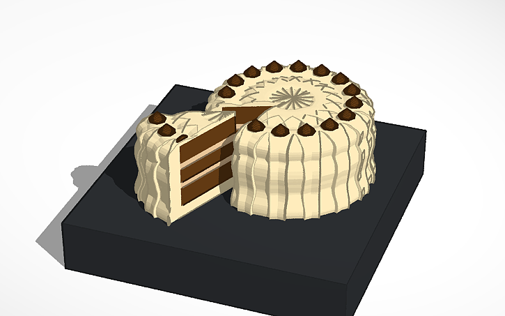 3D design Cake JCB | Tinkercad
