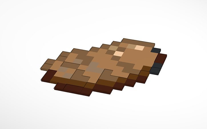 3D design minecraft steak | Tinkercad