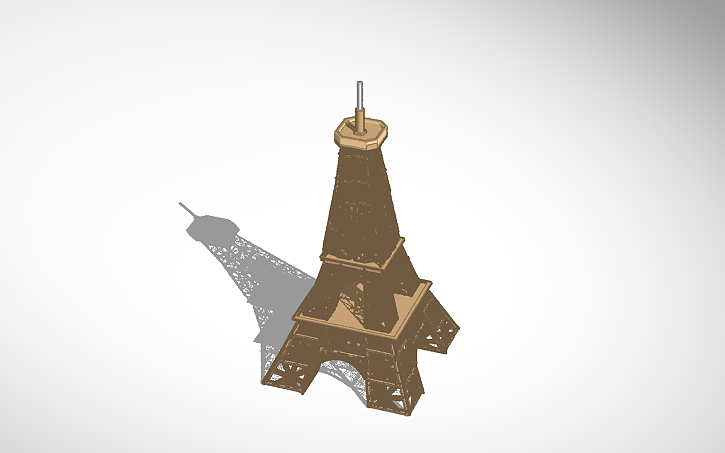 3D design Fully Tinkered Eiffel Tower | Tinkercad