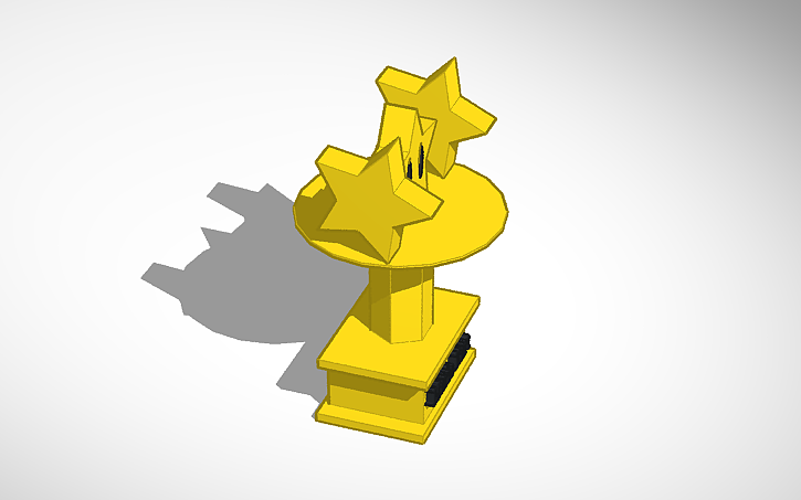 3D design Mario Kart 8 Deluxe Star Trophy | Tinkercad