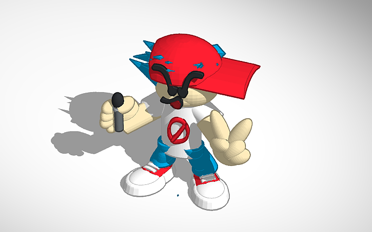 3D design fnf boyfriend | Tinkercad