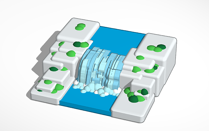 3D design WATERFALL | Tinkercad