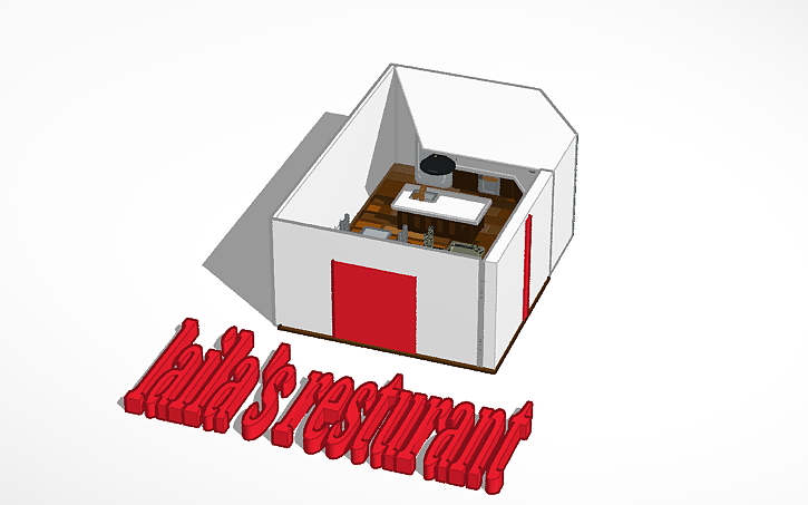 3D design laila's restaurant | Tinkercad