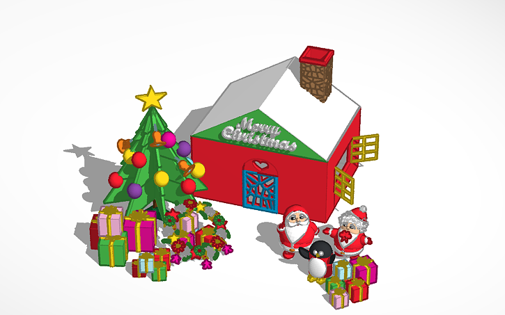 3D design Merry Christmas #Christmas | Tinkercad