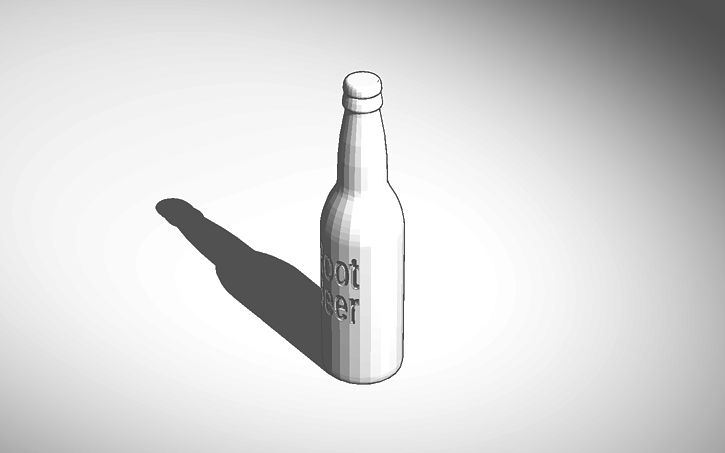 3D design Root Beer Bottle | Tinkercad