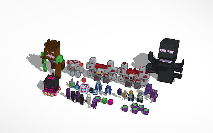3D design Copyable minecraft dungeons mob collection | Tinkercad