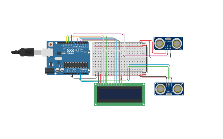 Circuit design Smart Water Dispenser | Tinkercad