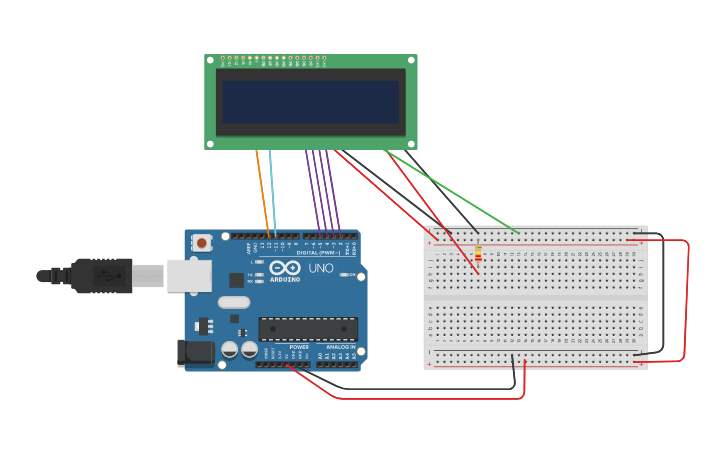 Circuit design led display | Tinkercad