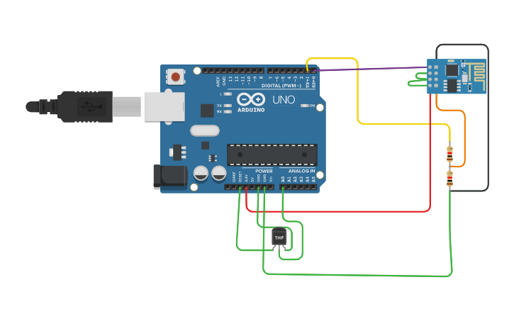 Circuit Design Wifi Module Esp8266 Tinkercad