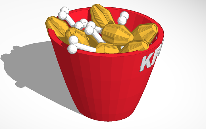 3D design KFC bucket | Tinkercad