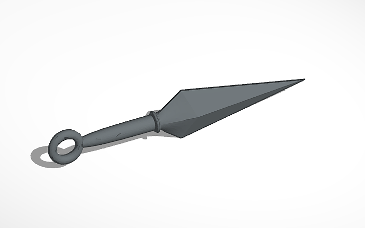 3D design Naruto kunai knife. | Tinkercad