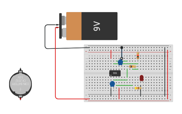 Circuit Design Blinking Led Tinkercad