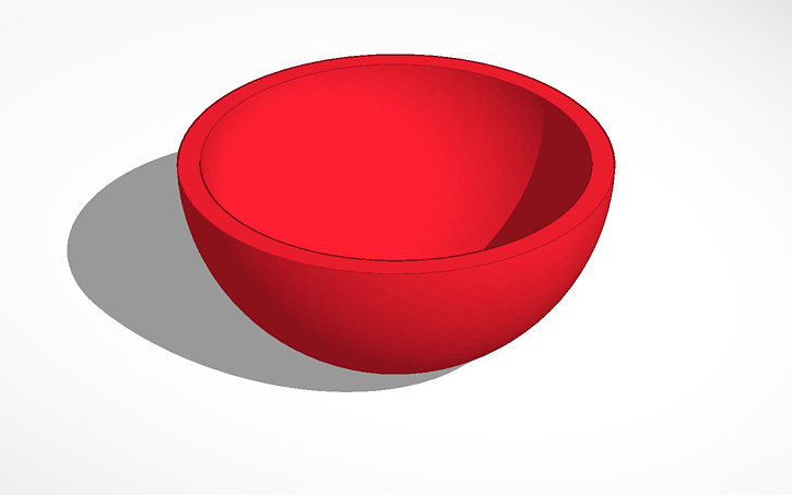 3D design Basic Hollow Semi-Circle | Tinkercad