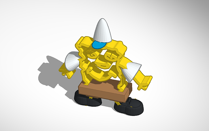 3D design colorful doodlebob | Tinkercad