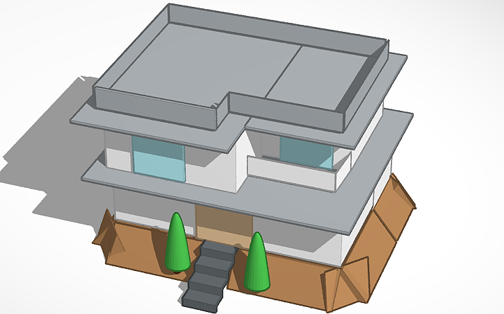 3D design Modern House | Tinkercad