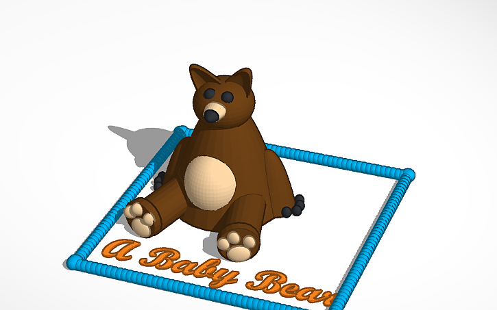 3D design Baby bear | Tinkercad