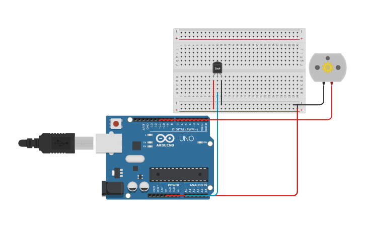 Circuit design Ventilador | Tinkercad