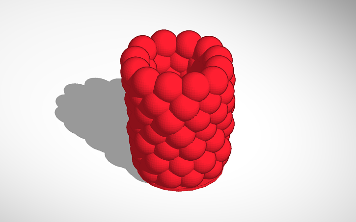 3D design raspberry bowl | Tinkercad