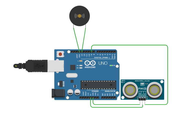 Ultrasonic Distance Sensor Arduino Tinkercad Ultrasonic Distance Sensor Arduino Tinkercad