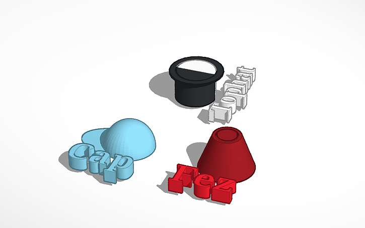 3D design Hats | Tinkercad