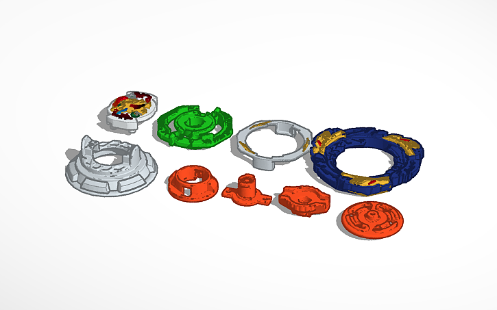 3D design Vanish Fafnir Tapered Kick-3 消え入るファフニール [Beyblade Burst DB ...