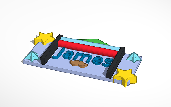3D design Nametag | Tinkercad