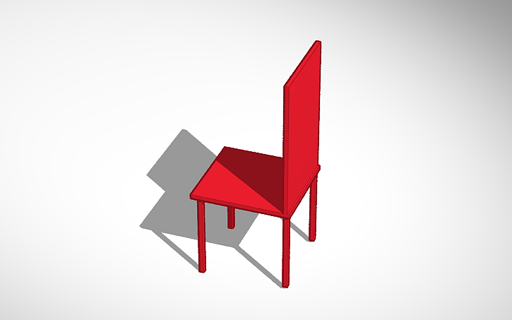 3D design Simple Chair | Tinkercad