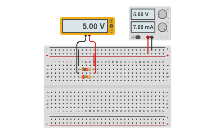 Circuit Design Resistors In Parallel Tinkercad