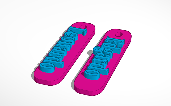 3D design Copy of Keychains | Tinkercad