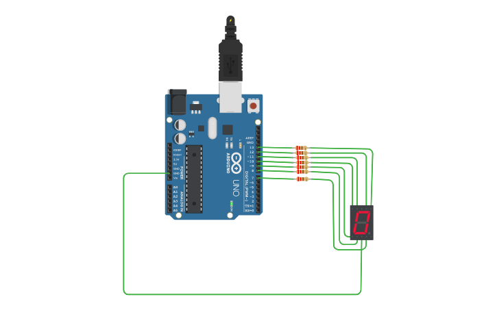 Circuit Design Arduino Display 7 Segmentos Tinkercad Images And Photos Finder