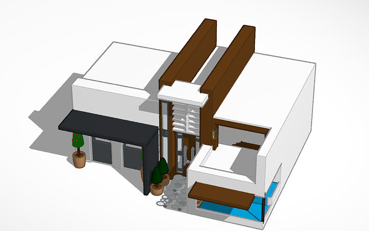 3D design New Modern House | Tinkercad