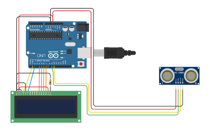 Tutorial Tinkercad Arduino Sensor Ultrasonic Mengukur