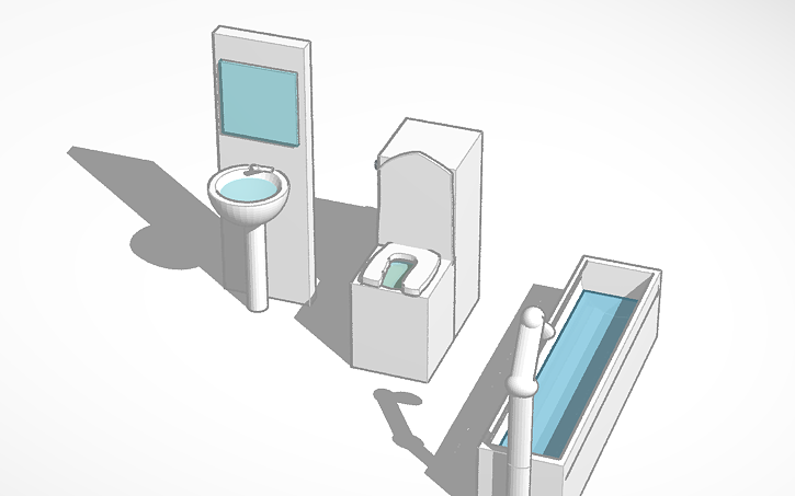 3D design Bathroom | Tinkercad