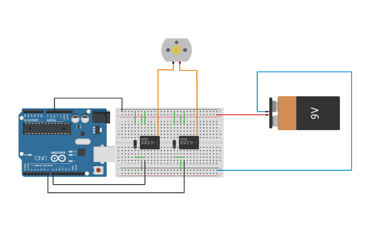 Circuit design Relais | Tinkercad